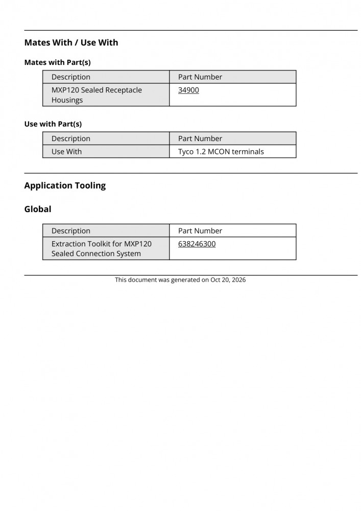 MOLEX 348993070 product document preview, page 3