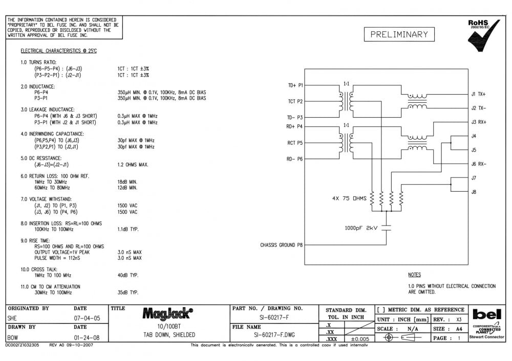 SI-60217-F technical drawing page 1