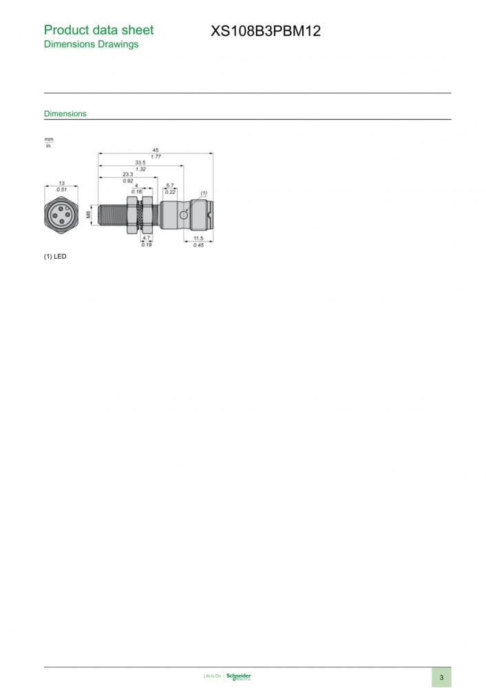 XS108B3PBM12 technical document page 3