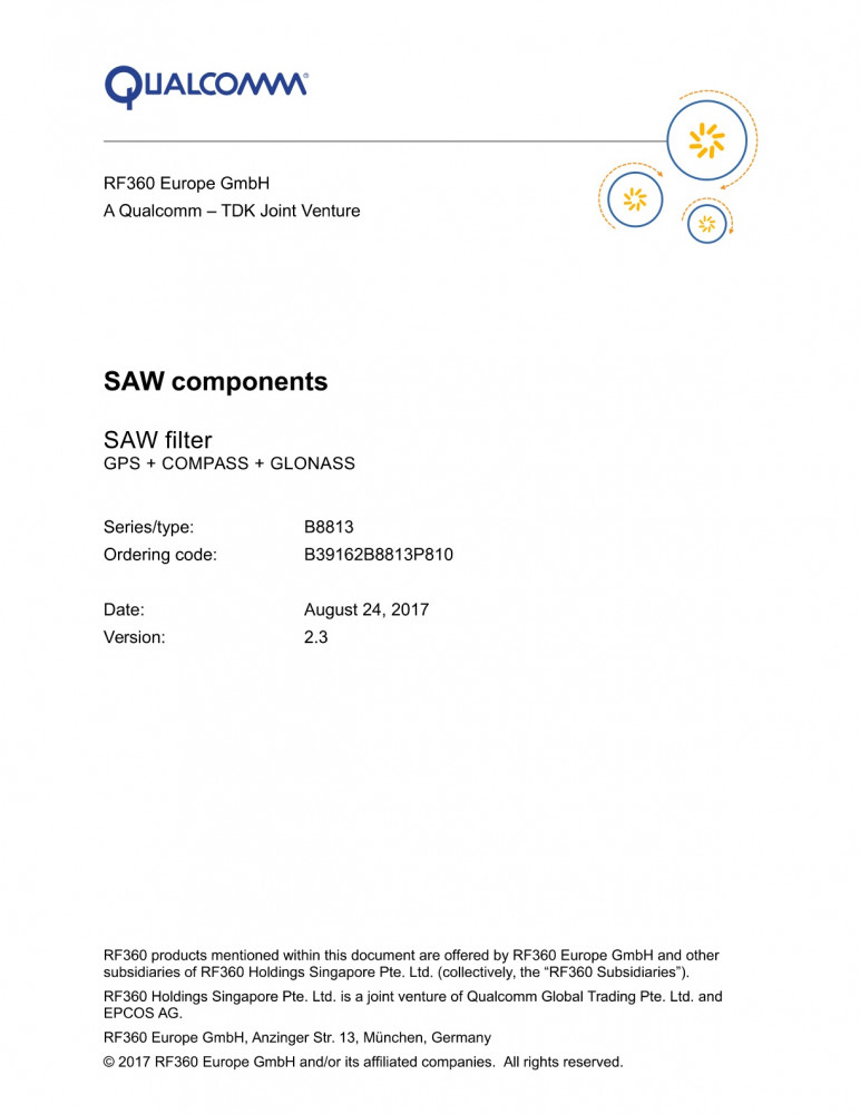 B39162B8813P810 datasheet page 3