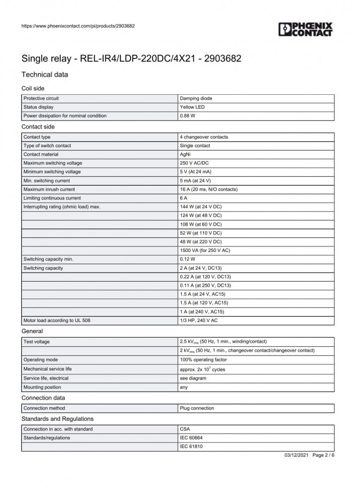 Phoenix Contact 2903682 datasheet page 2