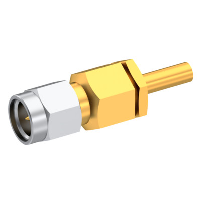 SMA / STRAIGHT PLUG MALE CRIMP TYPE FOR 2.6/50 D CABLE PASSIVATED CAPTIVE CONTACT