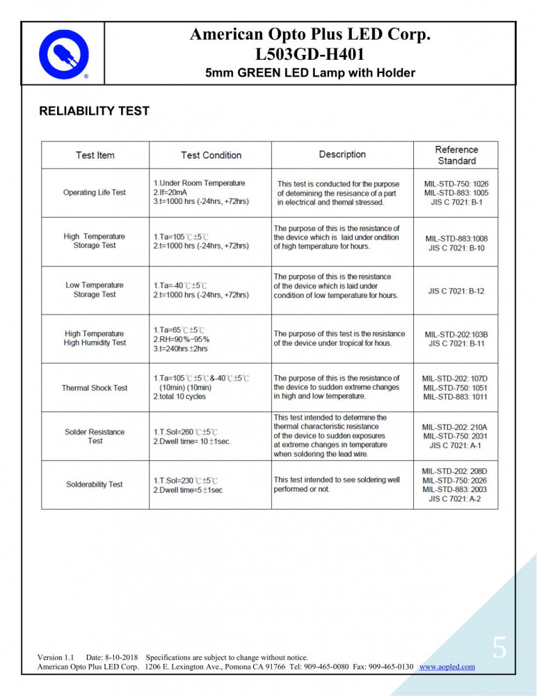L503GD-H401 datasheet page 5