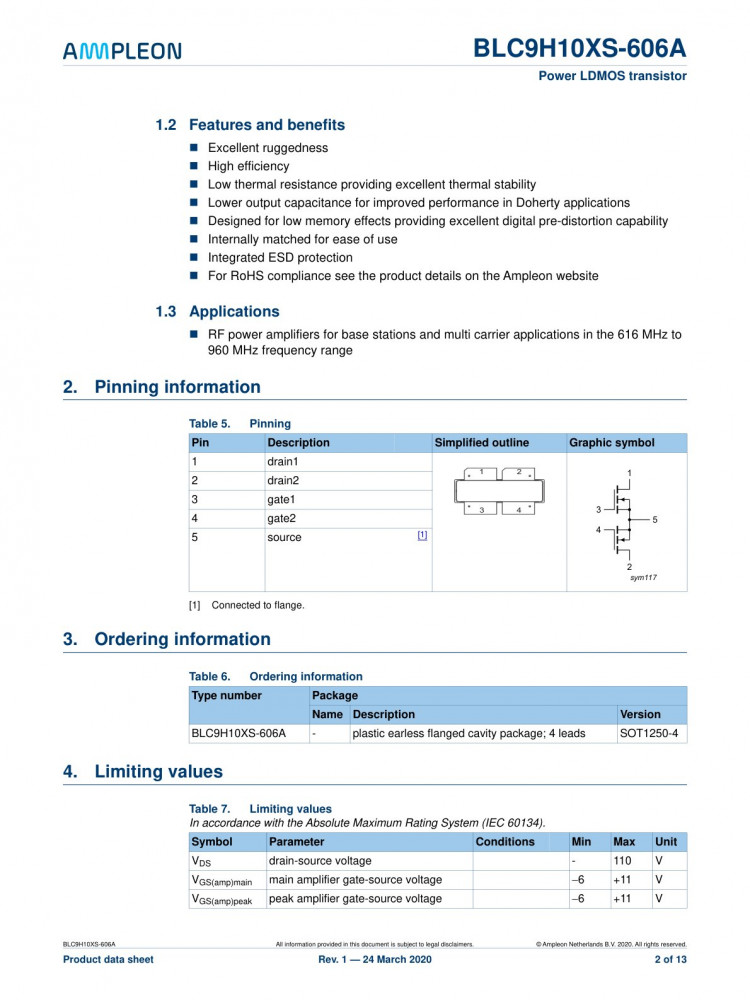 BLC9H10XS-606AY datasheet page 2
