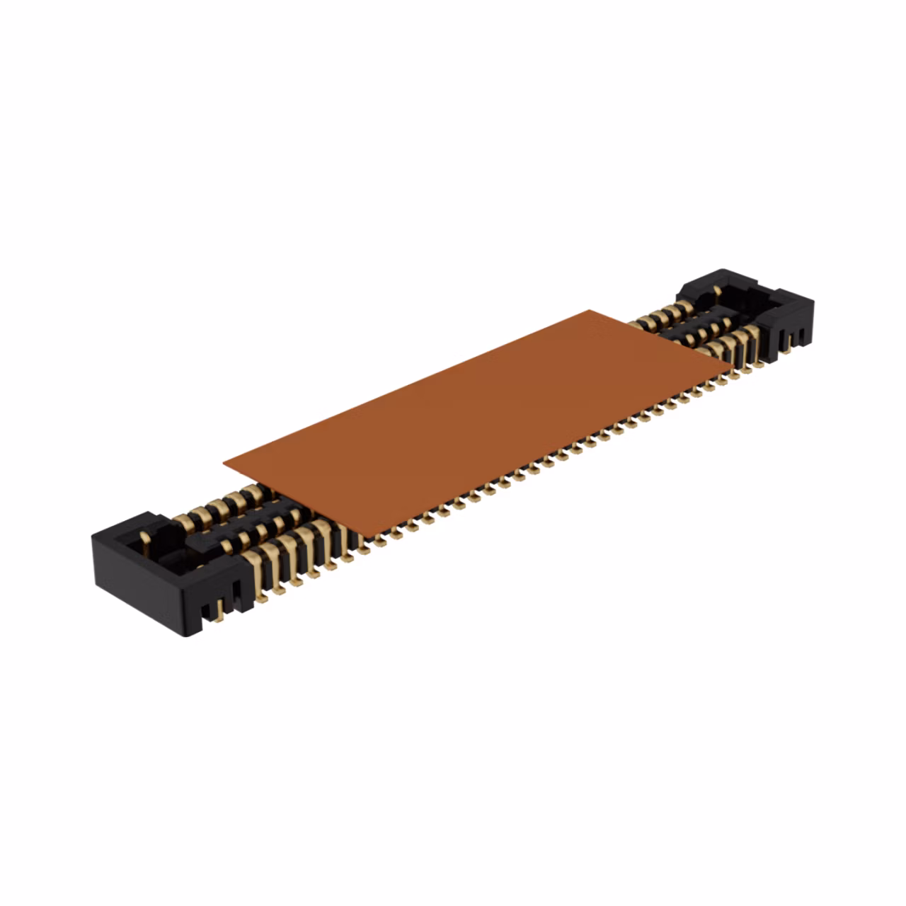 SlimStack Board-to-Board Receptacle, 0.40mm Pitch, Surface Mount, Dual Row, Vertical, 1.00mm Stacking Height, with Solder Tabs, with Vacuum Tape, 70 Circuits for sale