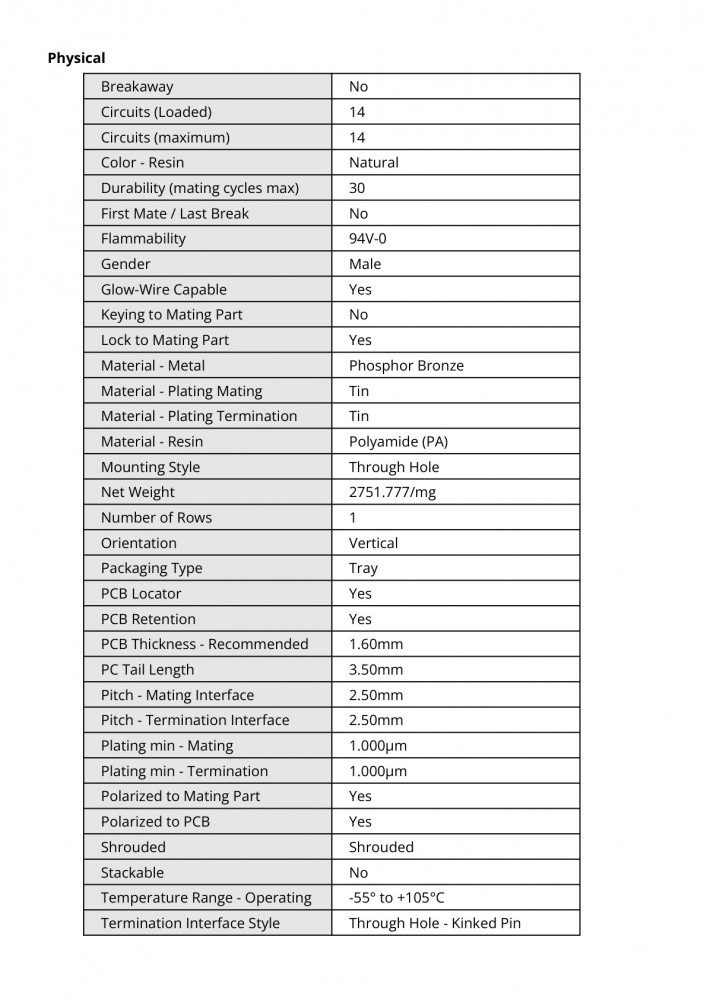 MOLEX 535171430 document preview, page 3