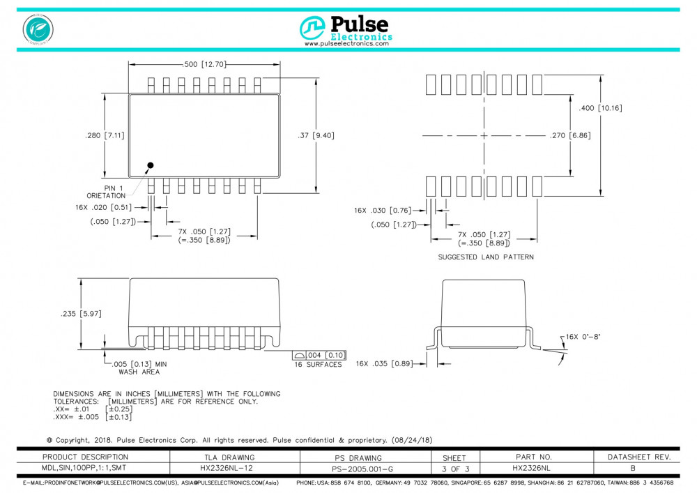 HX2326NL datasheet page 3