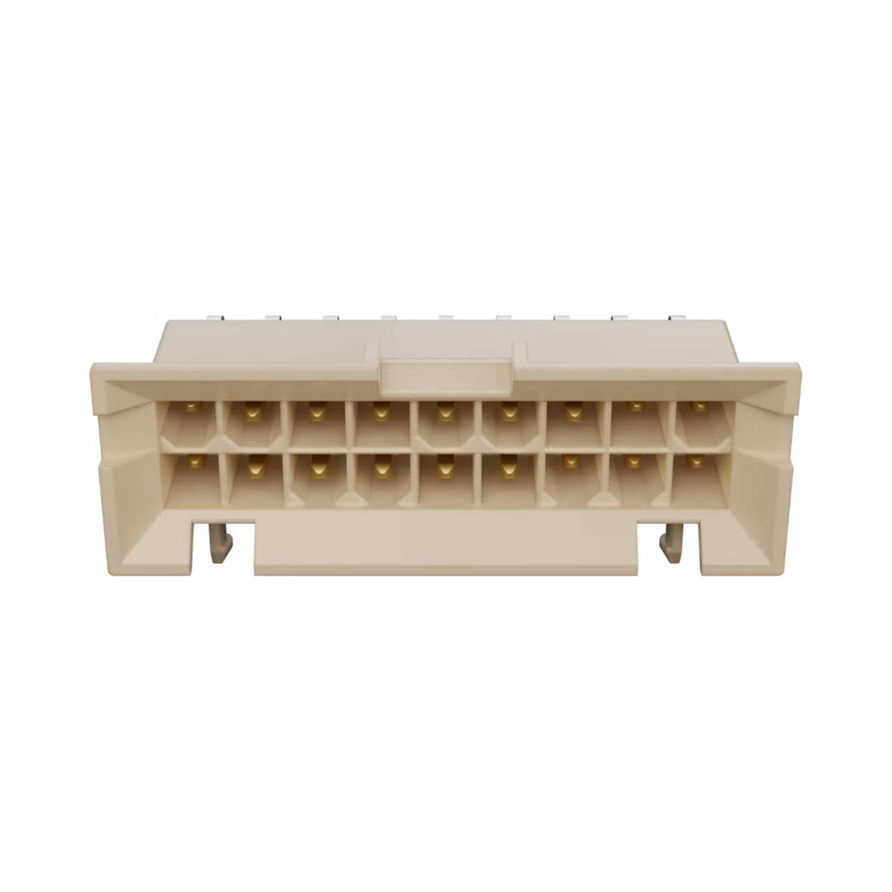 Mini-Fit BMI First Mate / Last Break Header, 4.20mm Pitch, Dual Row, Right-Angle, 18 Circuits, Nylon 6/6 UL 94V-0, Gold (Au) Plating for sale