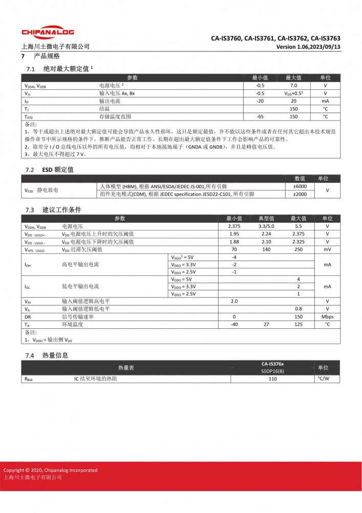 CA-IS3761LB datasheet page 5