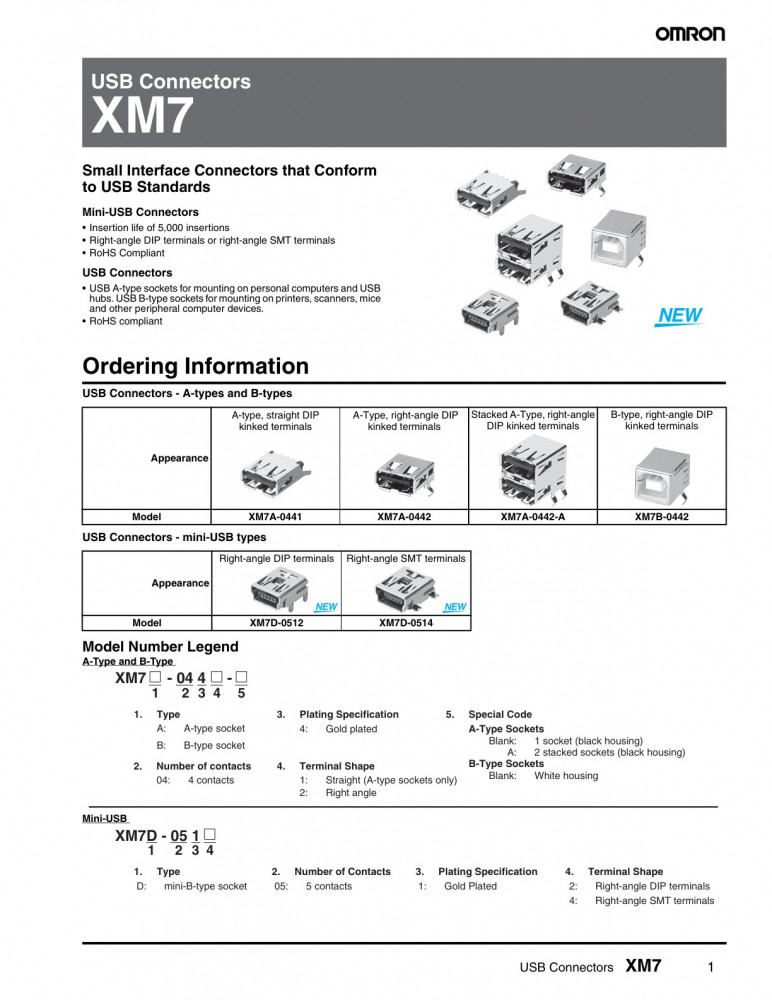 XM7 product document page 1