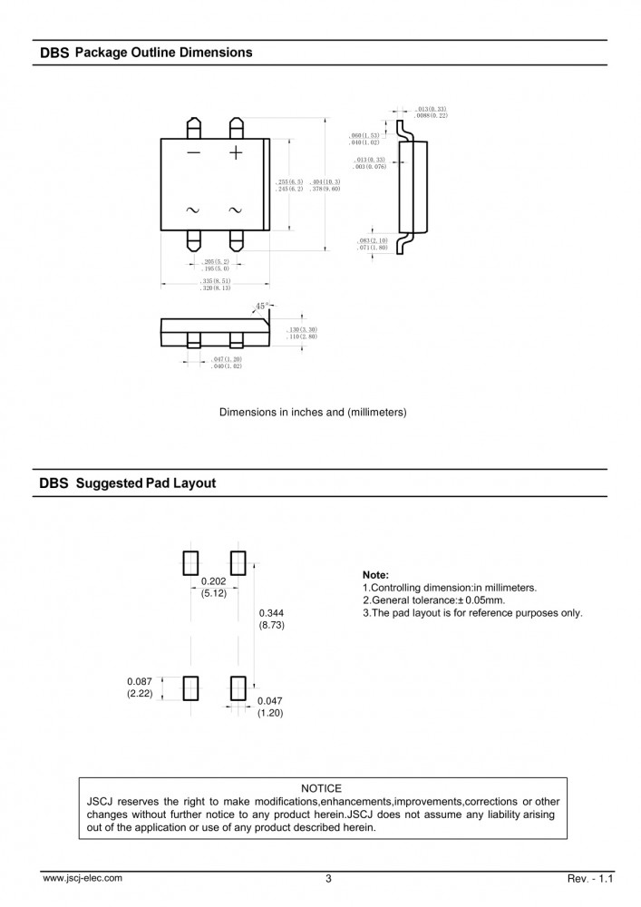 DB101S datasheet page 3