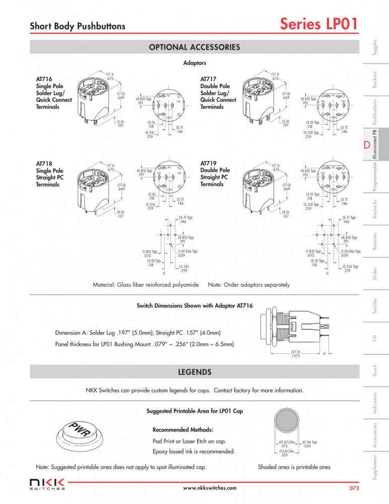 LP0125CMKW015CB technical document page 6