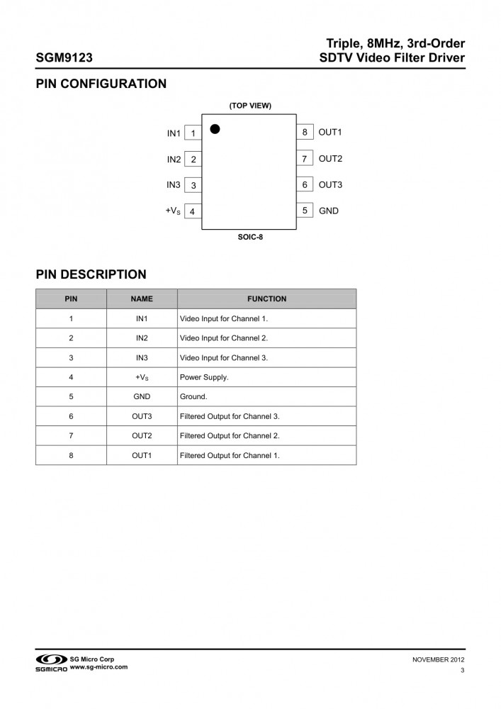 SGM9123 datasheet page 3