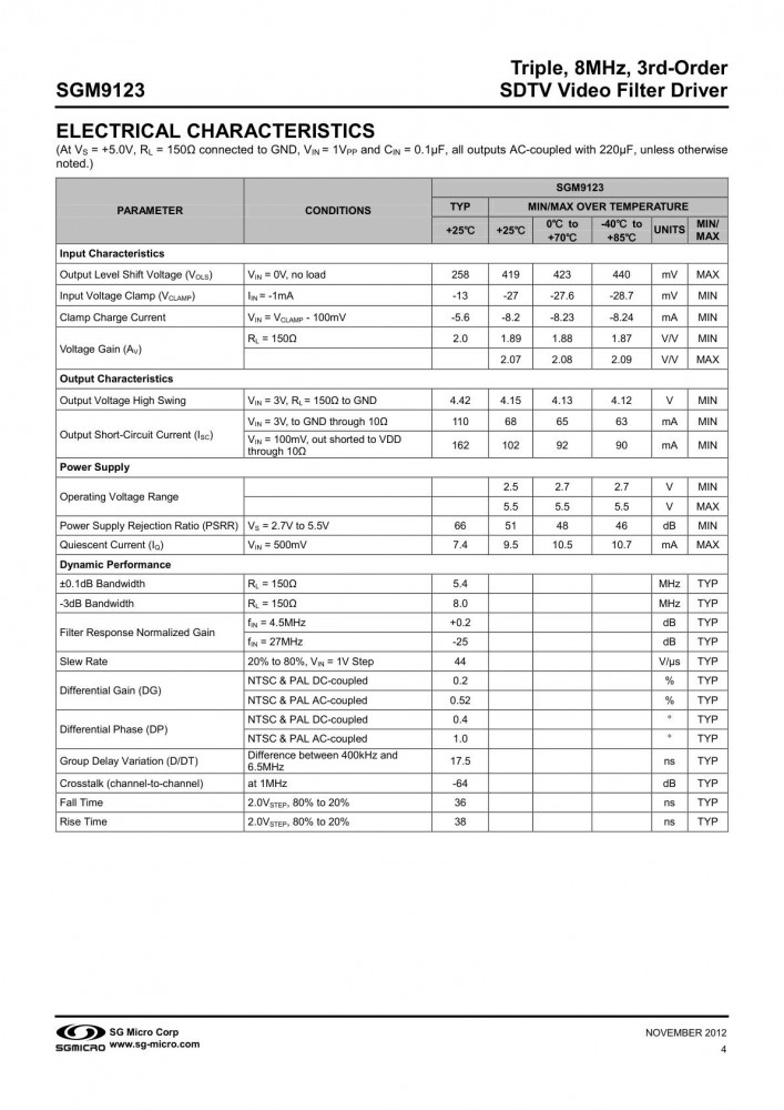 SGM9123 datasheet page 4