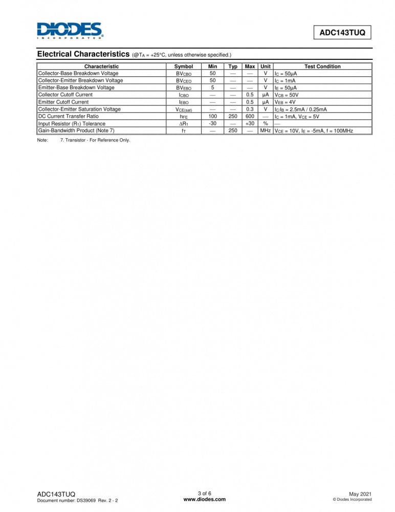 ADC143TUQ-13 datasheet page 3