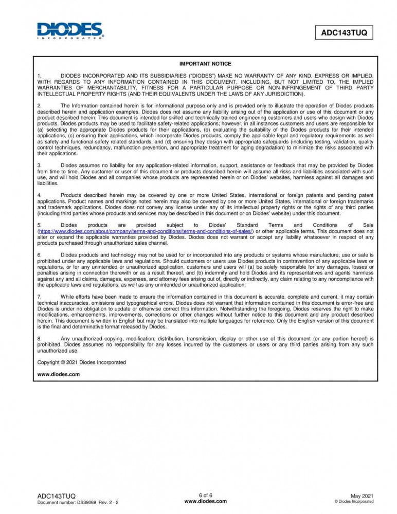 ADC143TUQ-13 datasheet page 6
