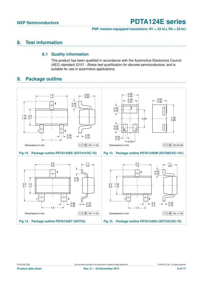 PDTA124EU datasheet page 10