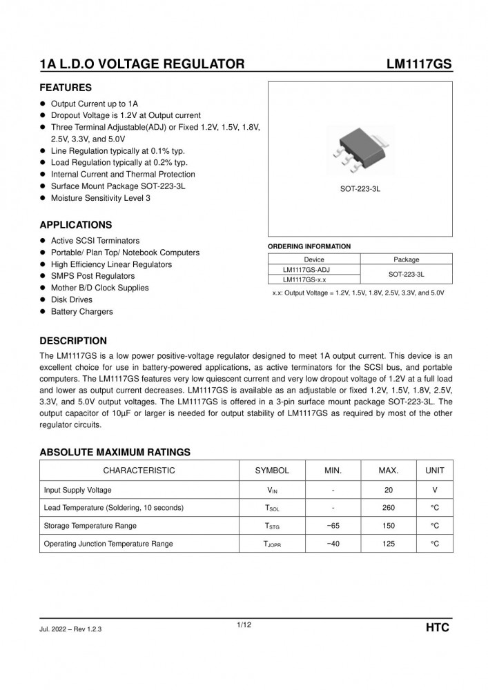 MLS1117-01 technical document page 6