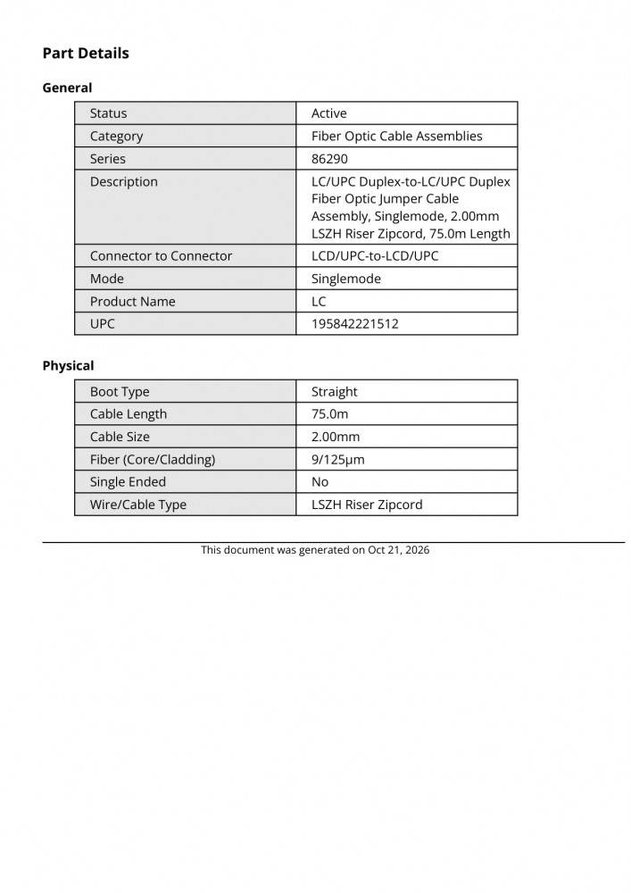 Molex 885376575 product drawing preview, page 2