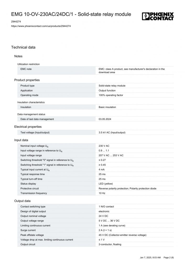 2944274 technical document page 2