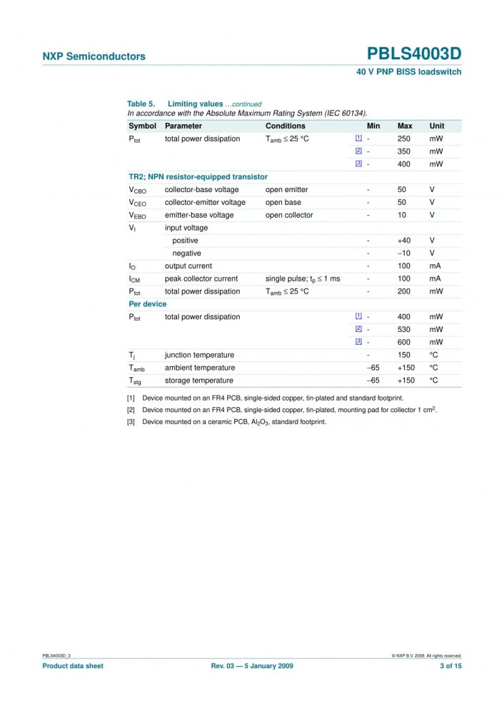 PBLS4003D datasheet page 4