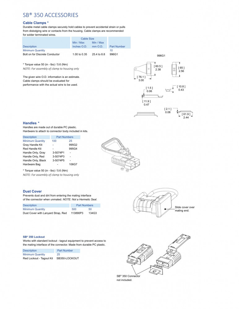 Anderson Power SB 350 datasheet page 4