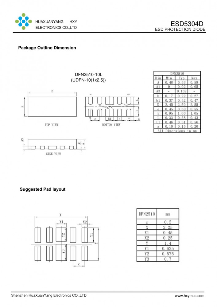 ESD5304D datasheet page 3