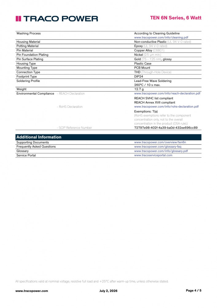 TEN 6N technical document page 4
