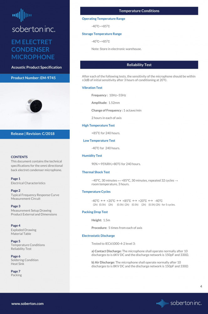EM-9745 datasheet page 4