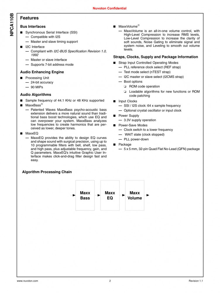 NPCA110BA0YX datasheet page 2