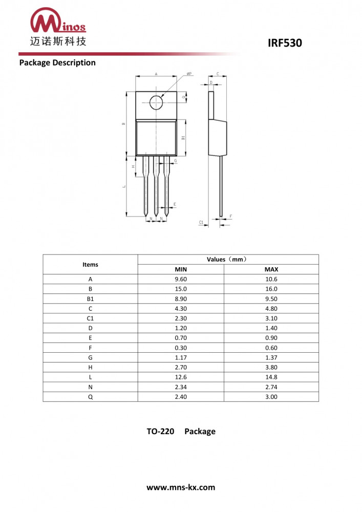IRF530 datasheet page 6