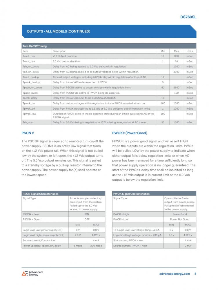DS760SL-3 datasheet page 5