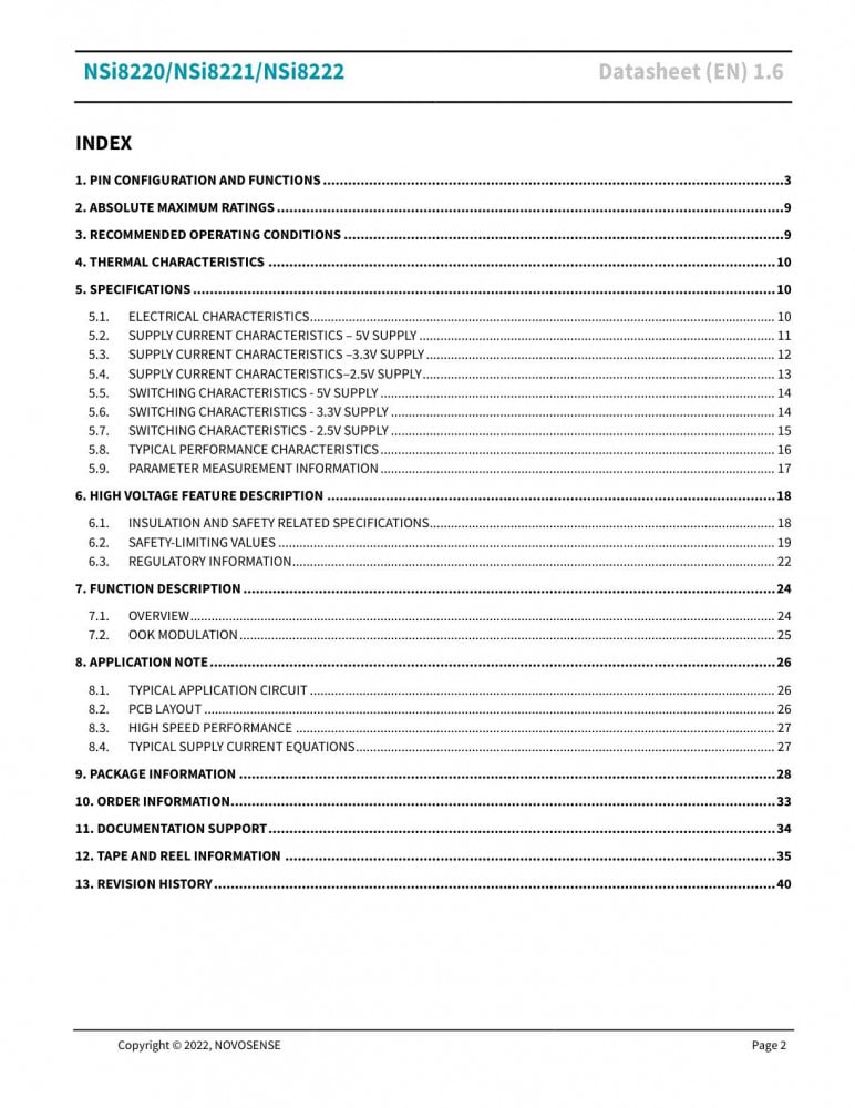NSI8220W1-DSWR datasheet page 2