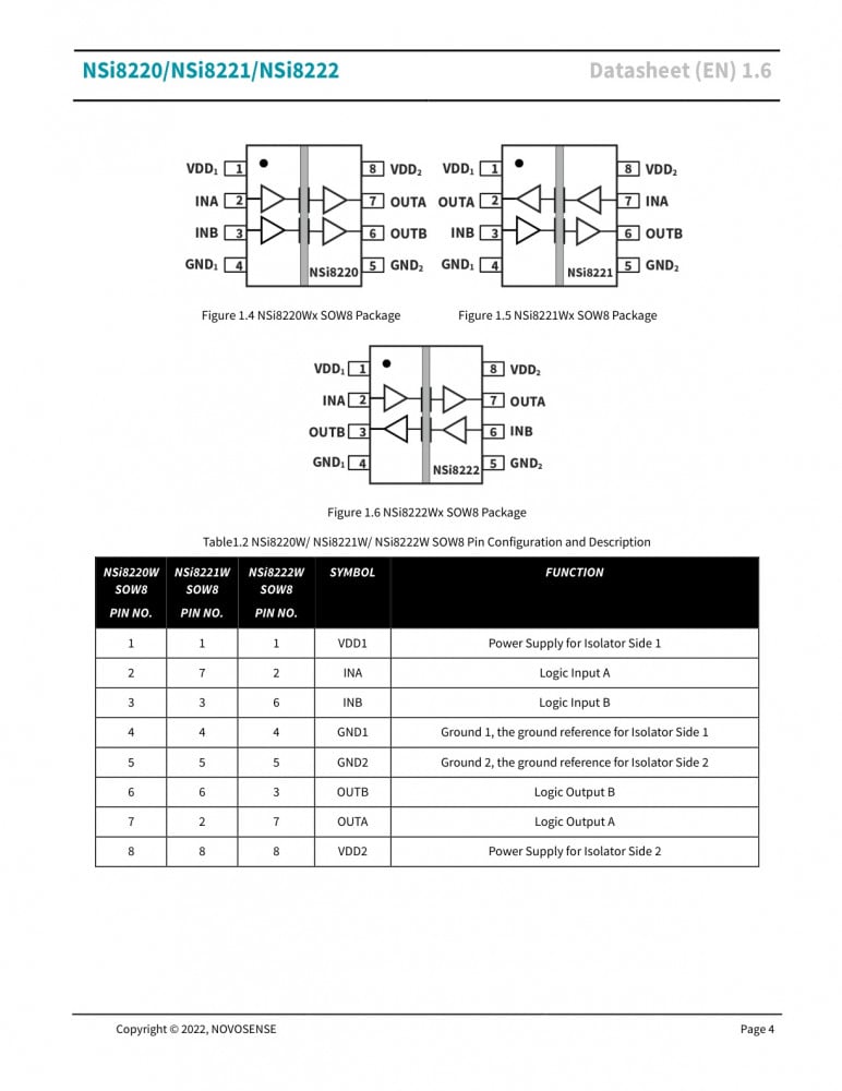 NSI8220W1-DSWR datasheet page 4