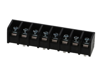 12.70mm Pitch Beau PCB Tri-Barrier Terminal Strip, without Mounting Ends, 600V, 3 Circuits