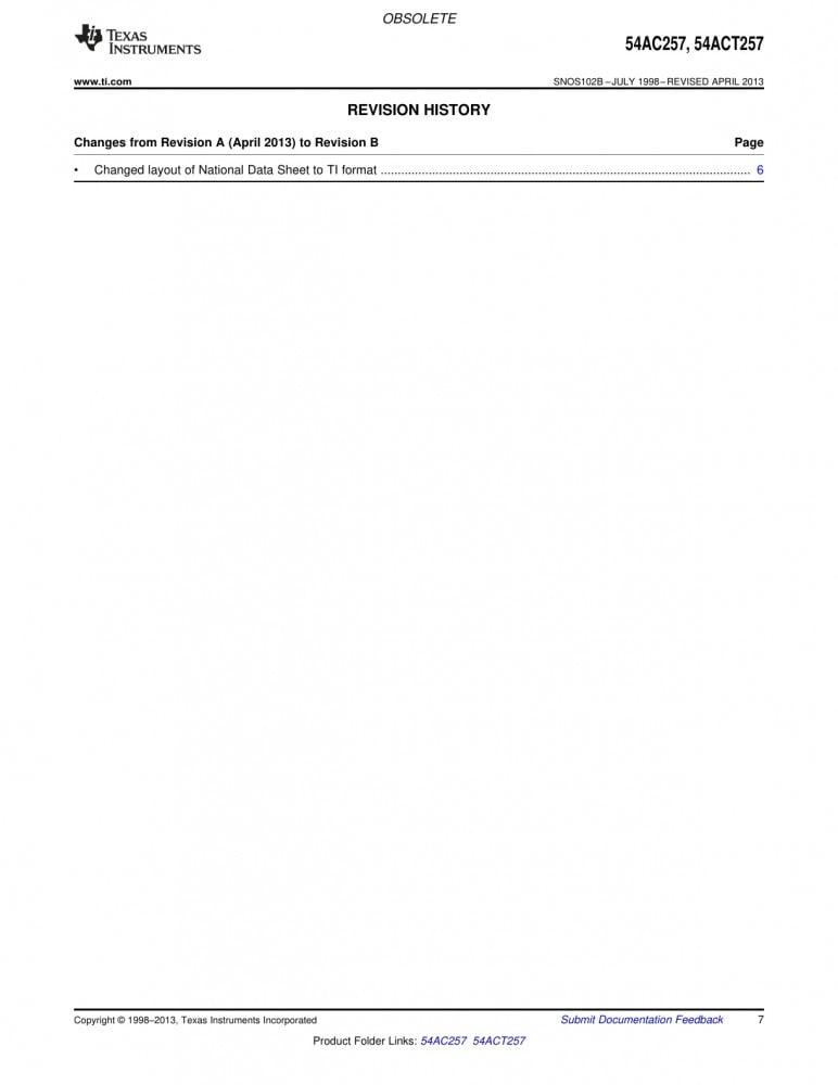 54ACT257 technical document page 8