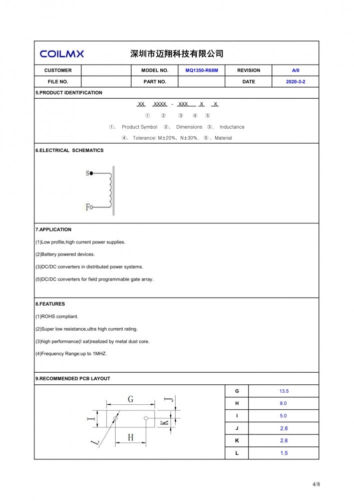 MQ1350-R68M datasheet page 4