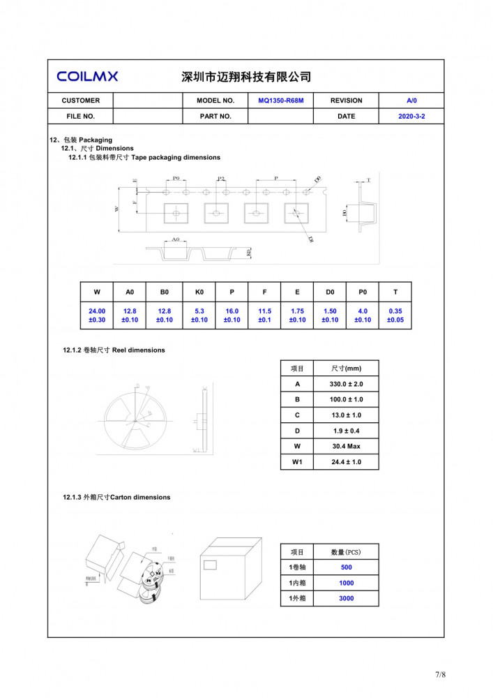 MQ1350-R68M datasheet page 7