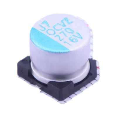 Lelon OVZ271M1CTR-0812 Aluminum-Polymer Capacitor