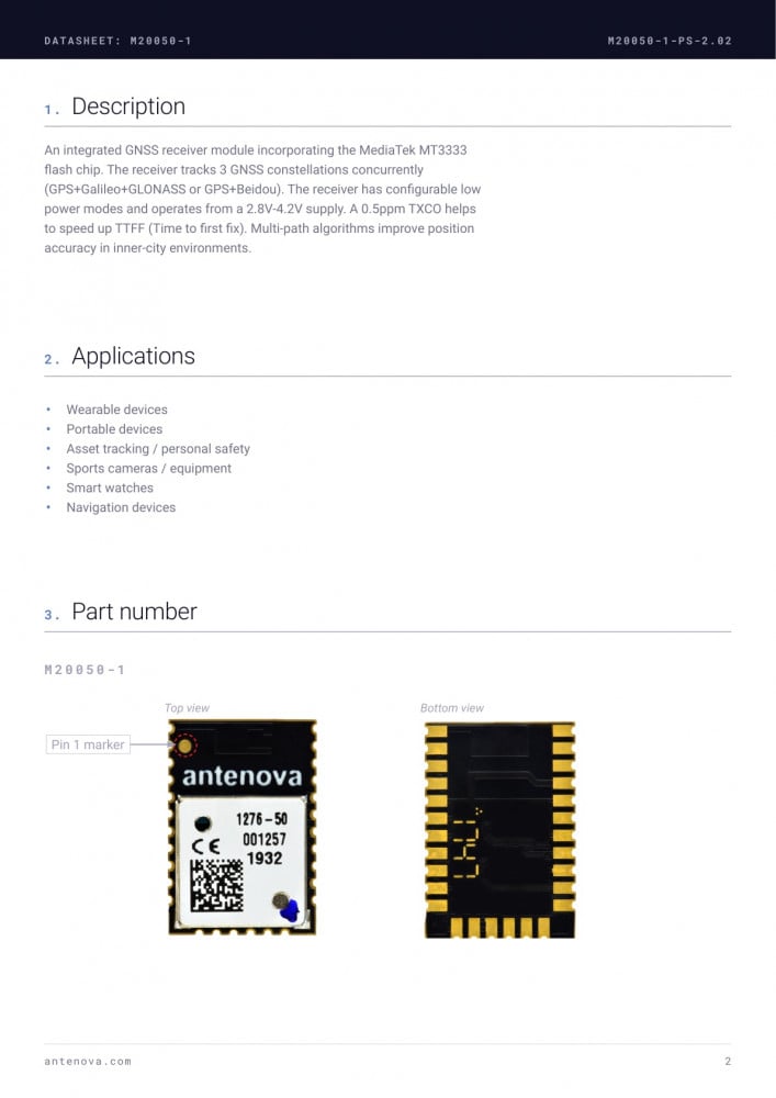 M20050 technical document page 3