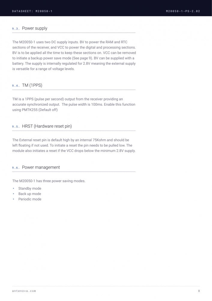 M20050 technical document page 9