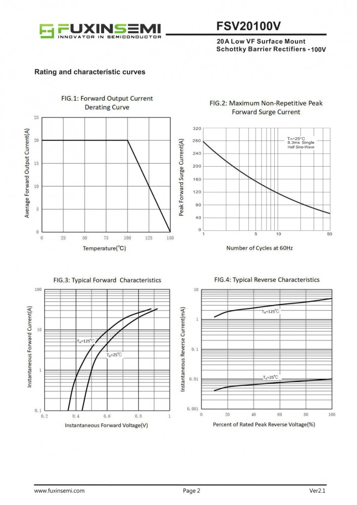 FSV20100V datasheet page 2