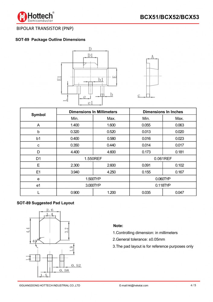 BCX52 datasheet page 4