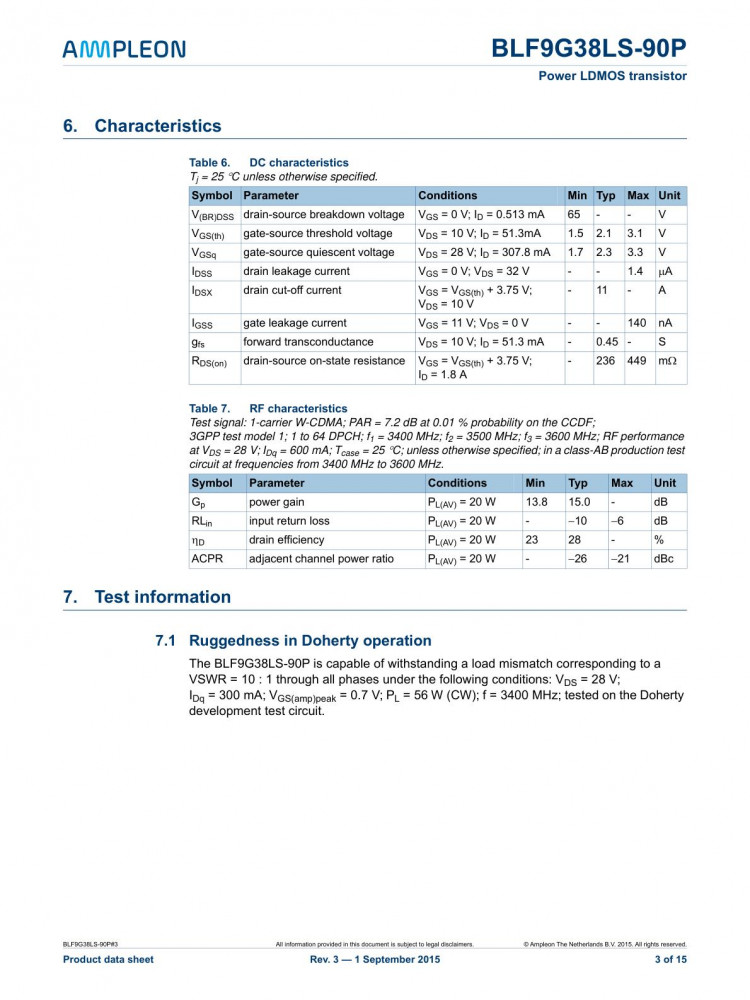 BLF9G38LS-90PU technical document page 3