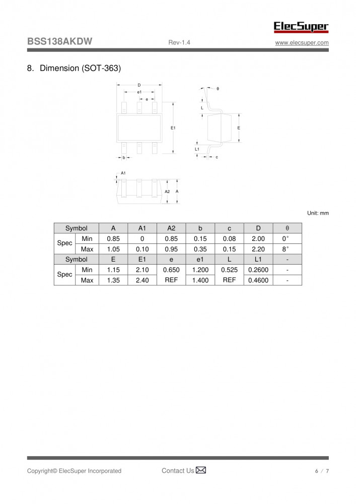 BSS138AKDW datasheet page 6
