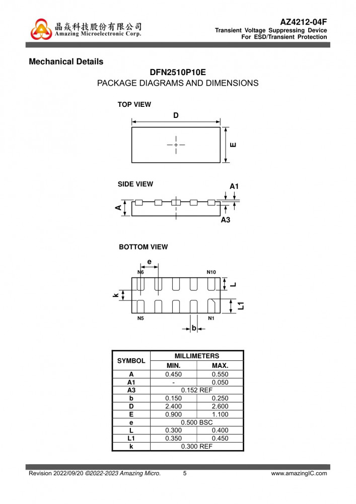 AZ4212-04F datasheet page 5