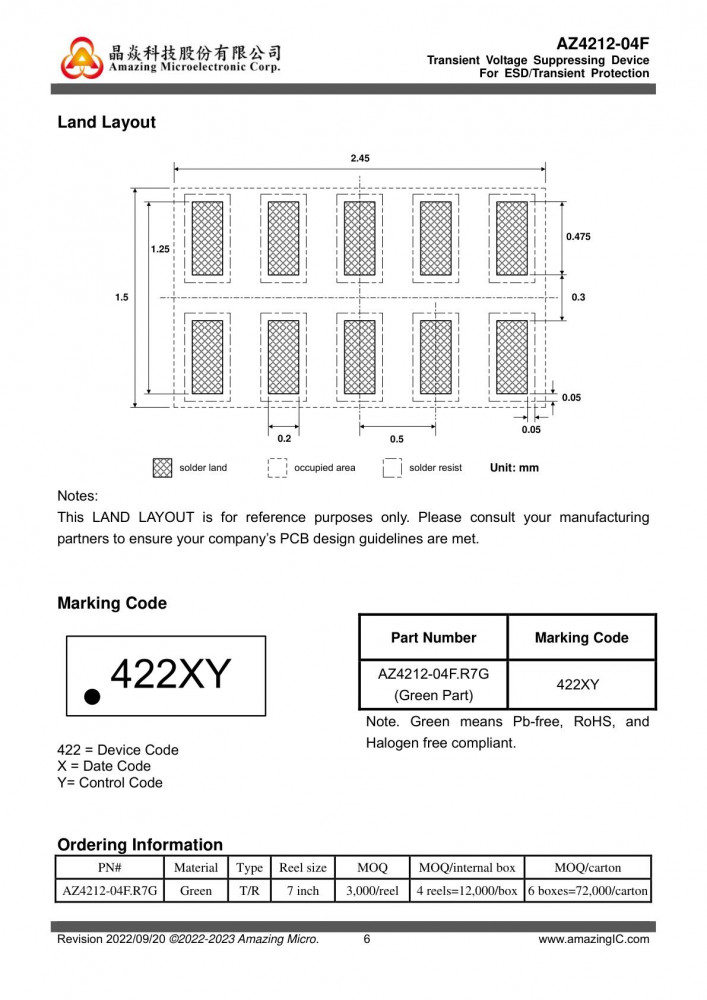 AZ4212-04F datasheet page 6