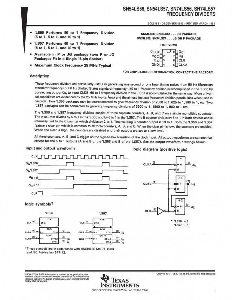 74LS56P datasheet page 3
