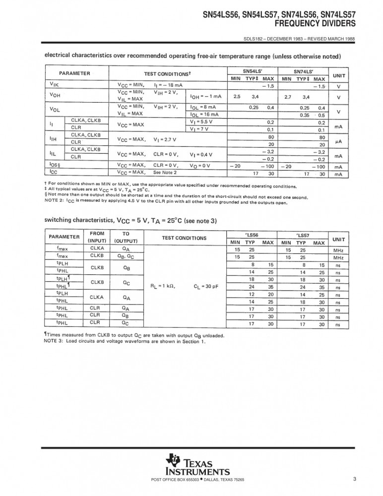 74LS56P datasheet page 5