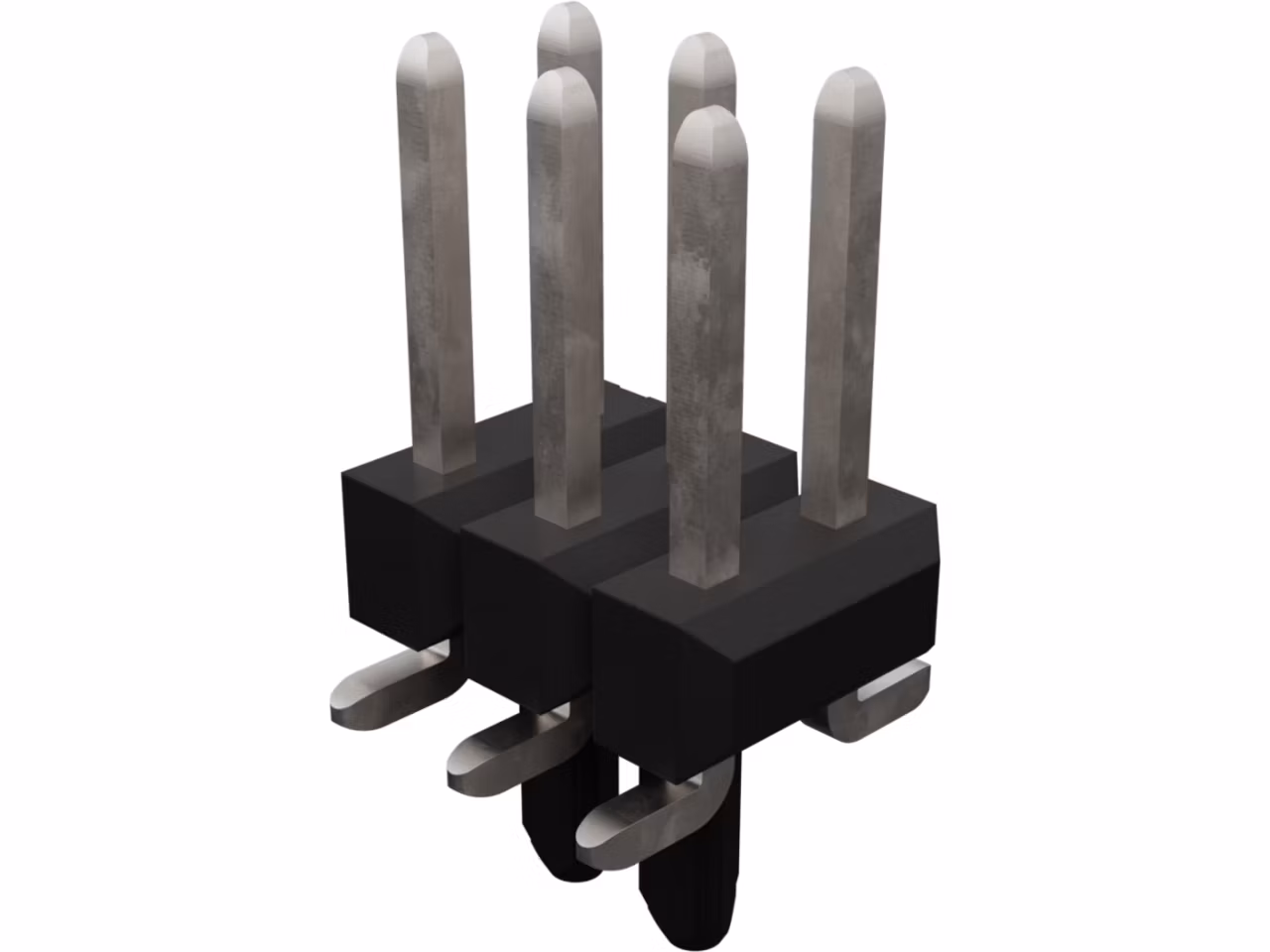 C-Grid Breakaway PCB Header, 2.54mm Pitch, Surface Mount, Dual Row, Vertical, 6 Circuits, Tin (Sn) Plating, 3.30mm Locator Pegs, 6.10mm Mating Pin Length, Tube for sale